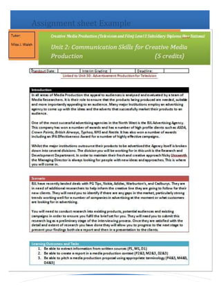 Creative and Media Level 3 Student Handbook