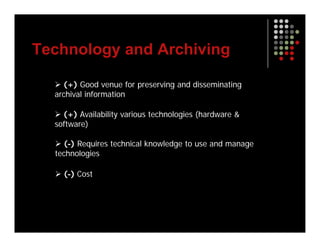 Creative archiving | PPT