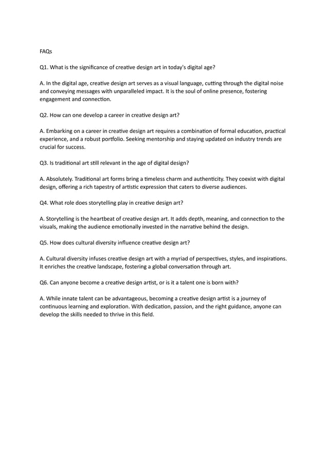 creative art design. | PDF