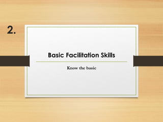 Creative Art facilaition skills | PPT