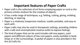 Teaching creative arts & craft | PPTX