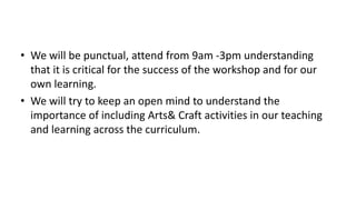 Teaching creative arts & craft | PPTX