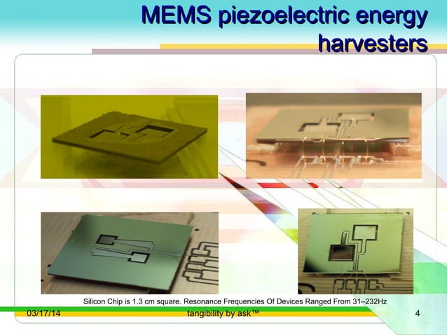Piezo electric MEMS energy harvester-Creativeask | PPT