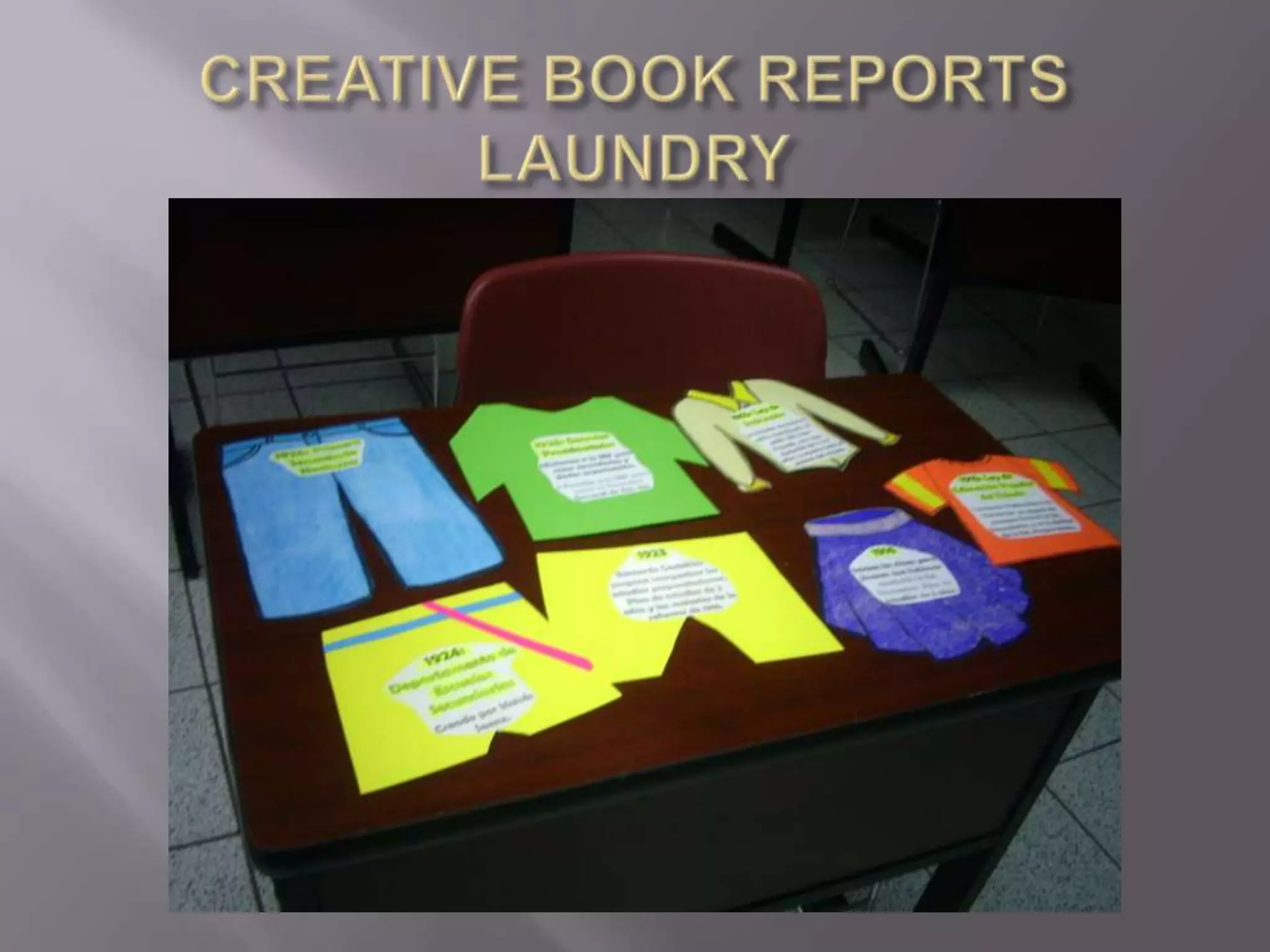 Creative book reports | PPTX