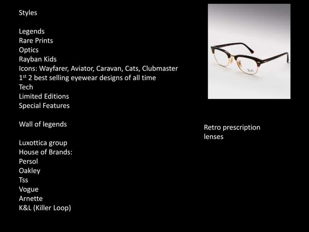 Rayban - Creative Brand Analysis | PPTX