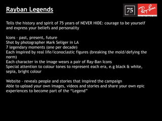 Rayban - Creative Brand Analysis | PPTX