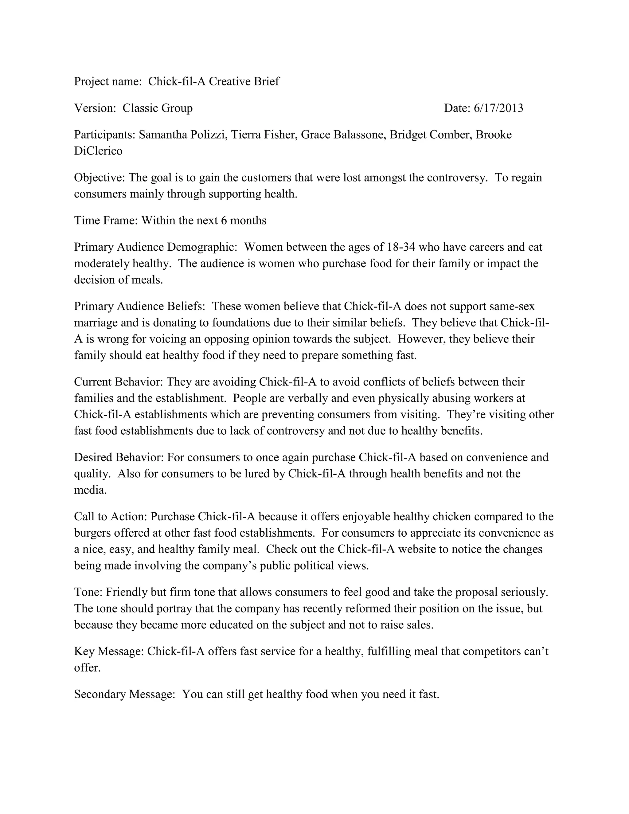 Creative Brief | PDF