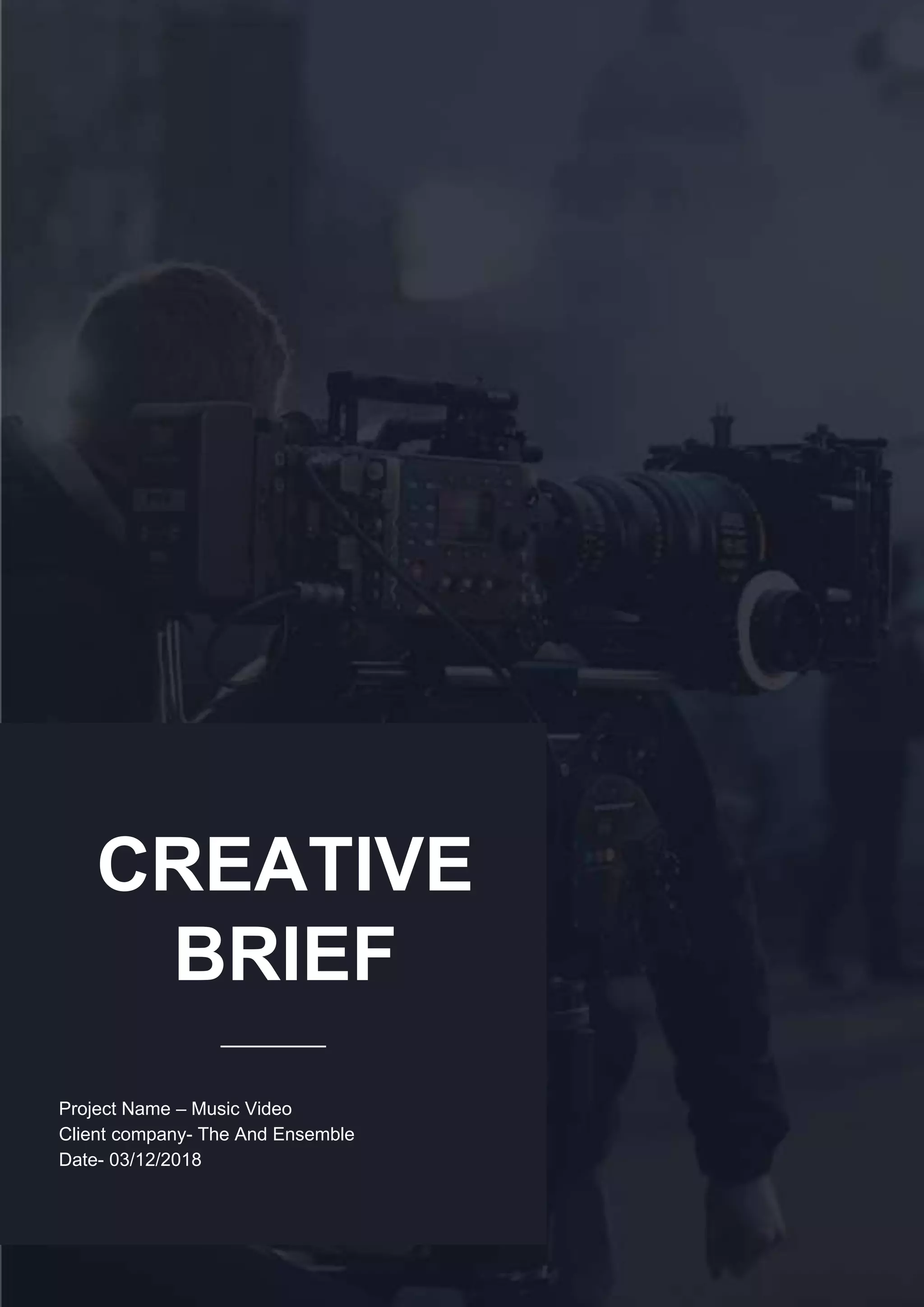 Creative brief music video | PDF