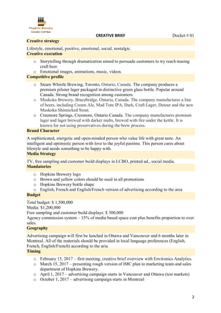 Creative brief | PDF