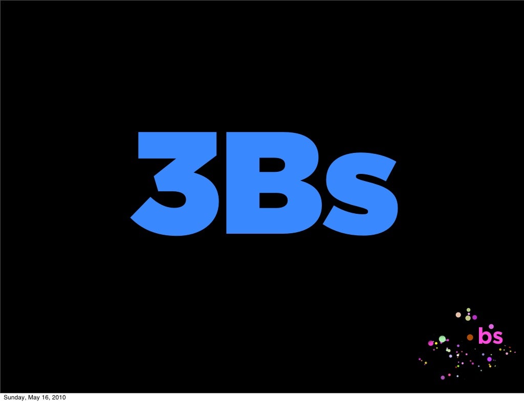 3Bs bs Sunday, May 16,