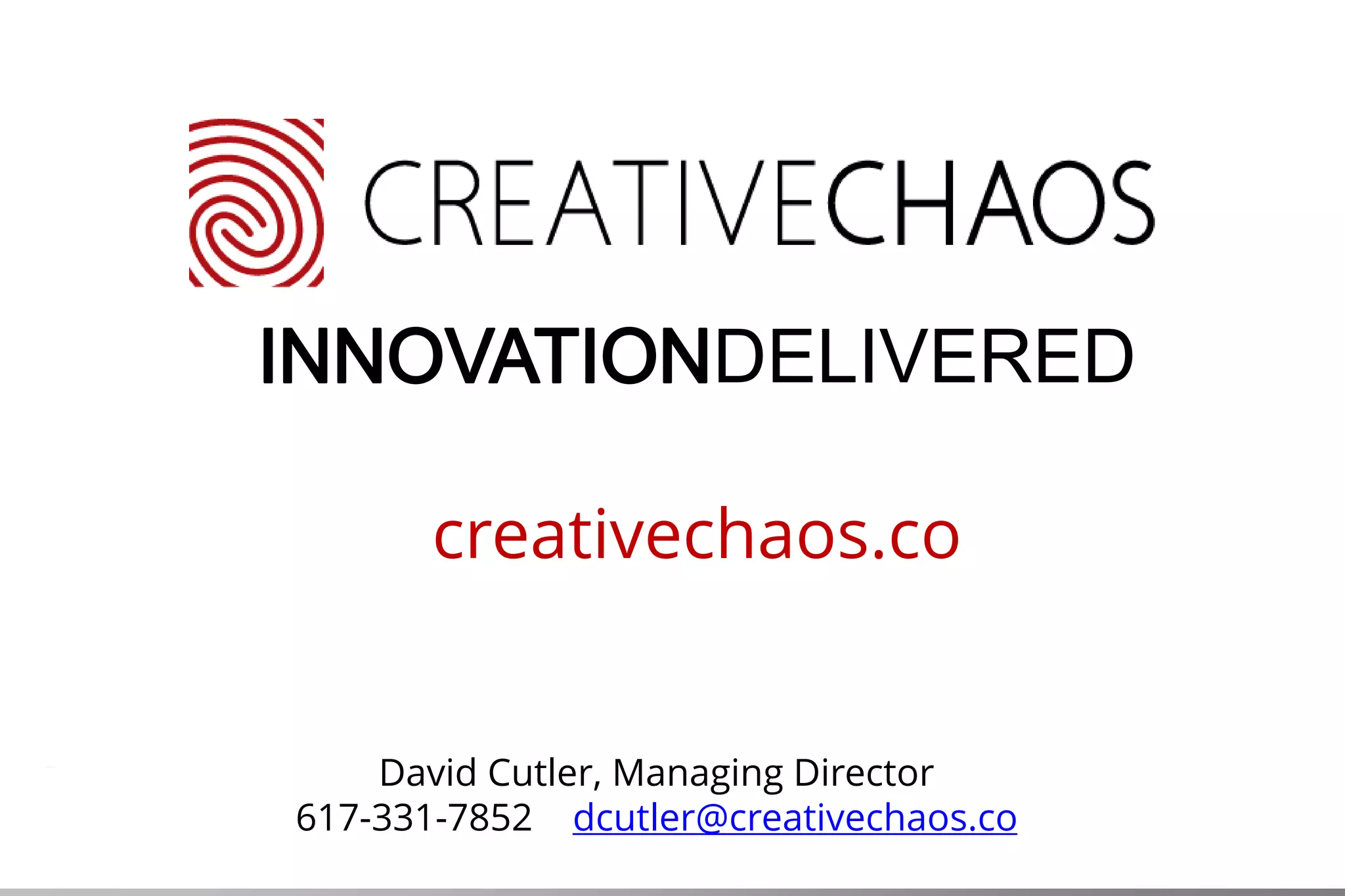 Creative chaos overview code thinking | PPT