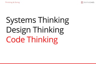 Creative chaos overview code thinking | PDF