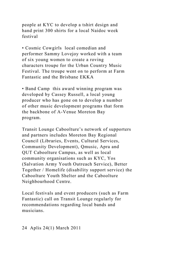 CREATIVE CITIZENSHIP BUILDING CONNECTION, KNOWLEDGE, BELONG.docx