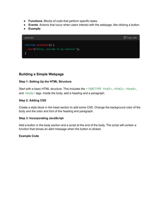 Creative Coding: Fun Front-End Development for Kids | PDF