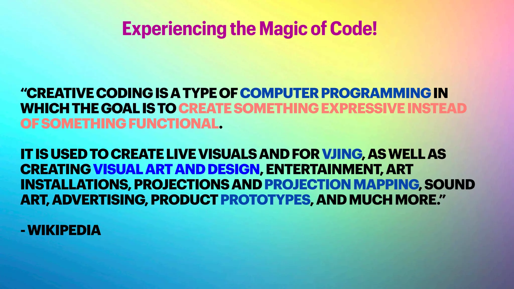 Creative Coding For Fun And Games Java Ppt