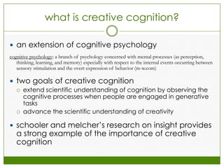 Creative Cognition | PPT