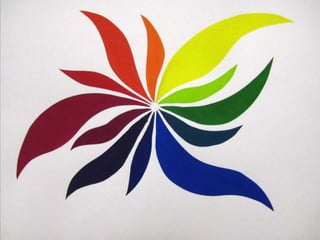 Creative Color Wheel Flower