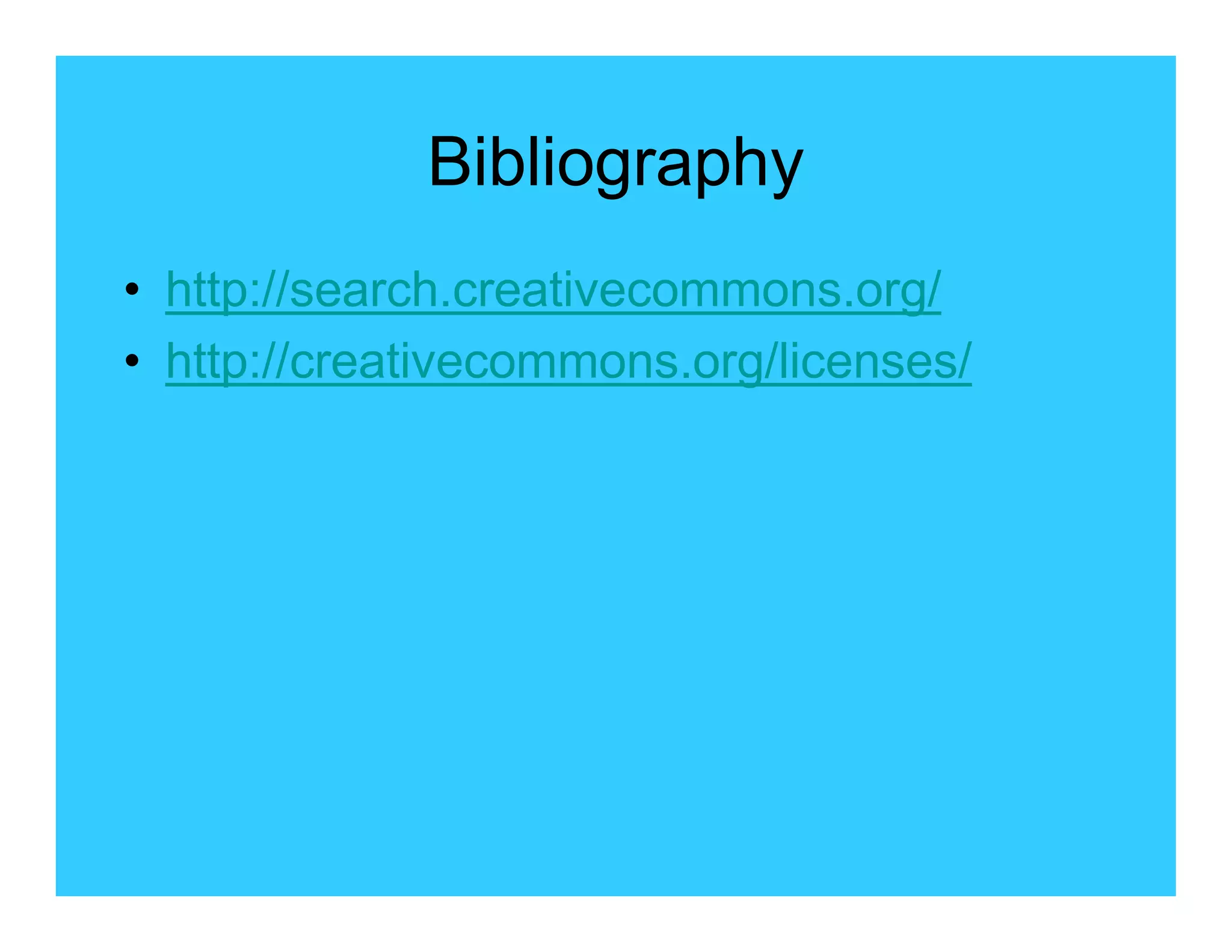What is Creative Commons and Licenses? | PDF