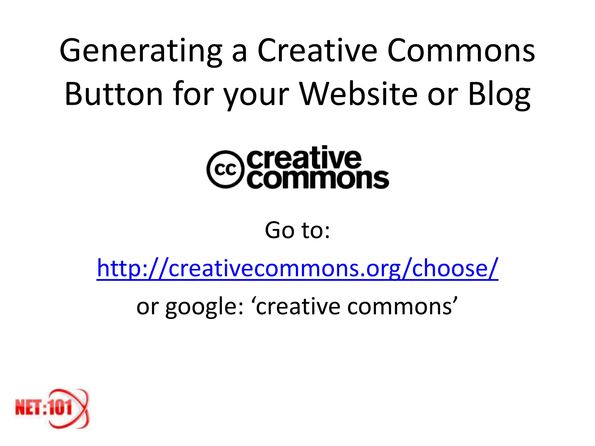 How to Create Creative Commons Licensing Buttons for Your Website | PPTX