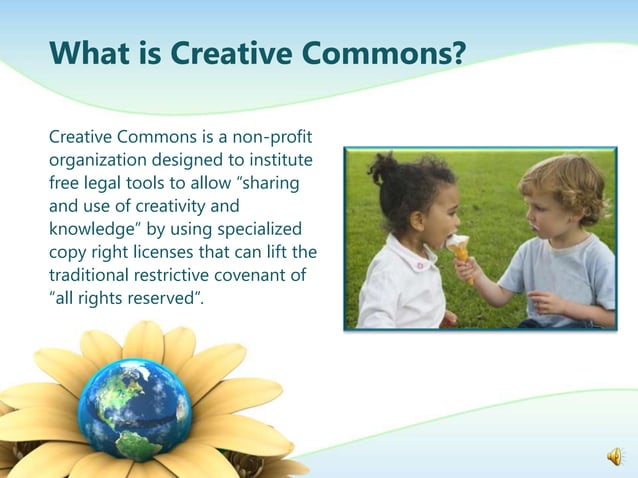 Creative Commons | PPTX | Desktop Publishing | Computer Software and Applications