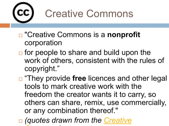 Creative commons | PPT