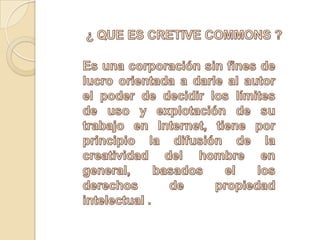 Creative commons | PPTX