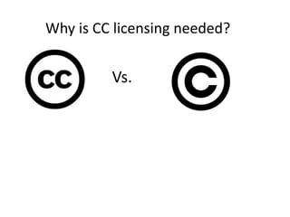 Introduction to Creative Commons Licensing | PPTX