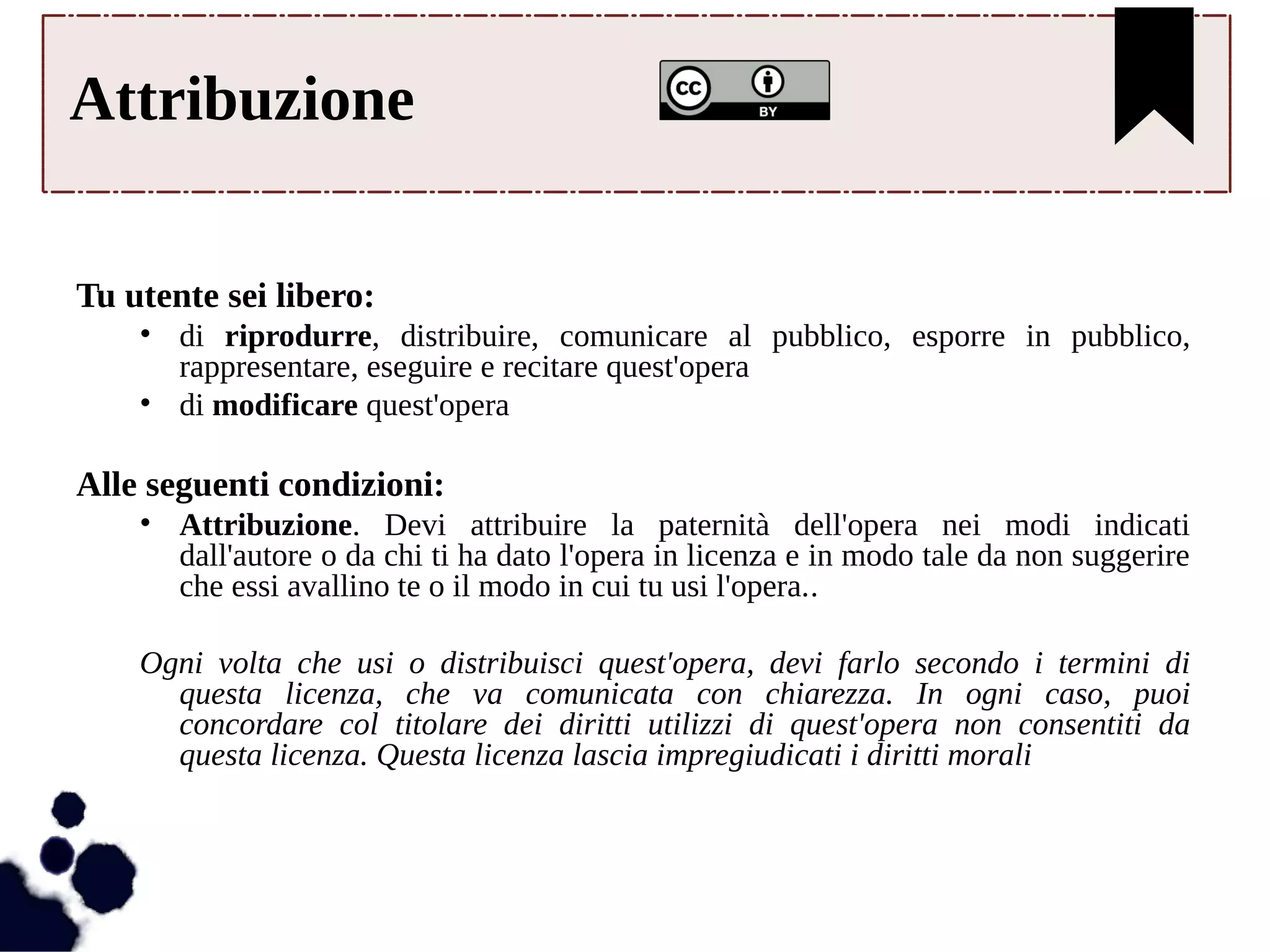 Le licenze Creative Commons | PDF