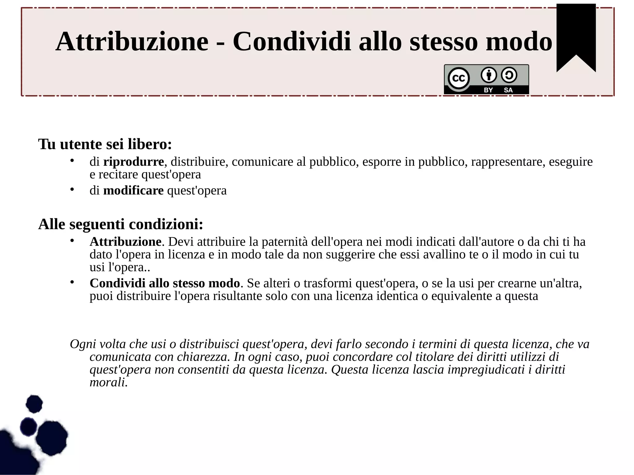Le licenze Creative Commons | PDF