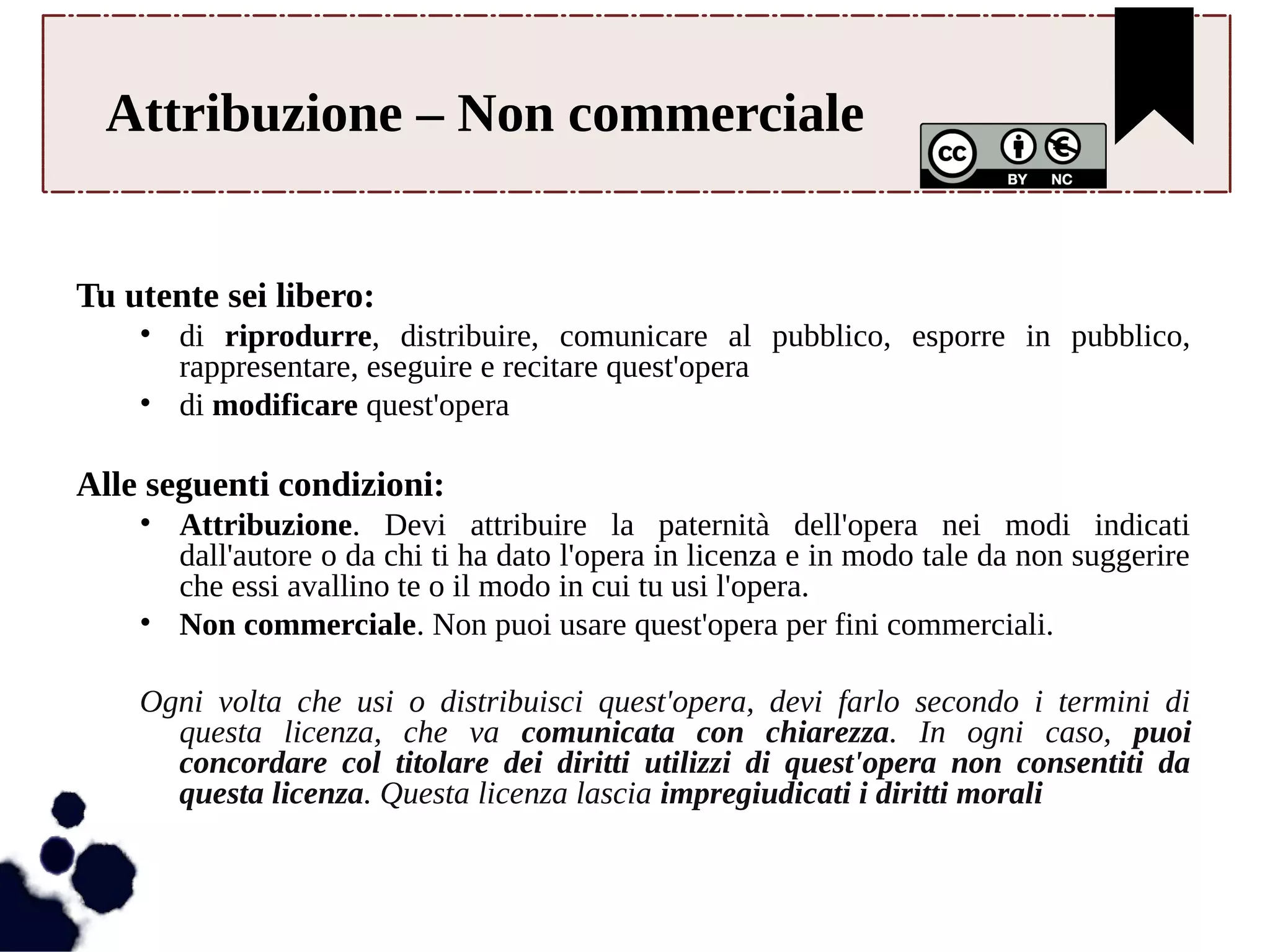Le licenze Creative Commons | PDF