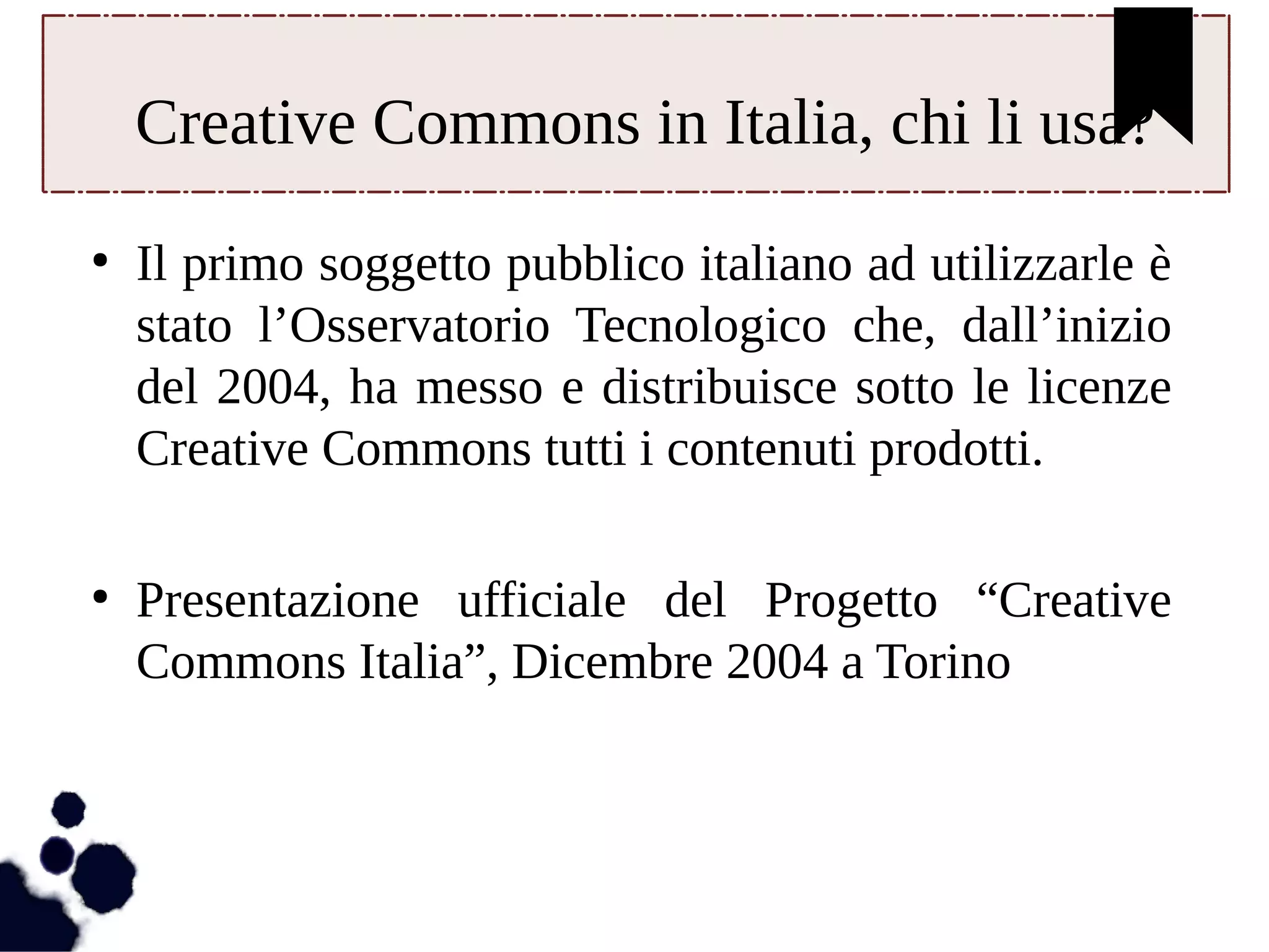 Le licenze Creative Commons | PDF