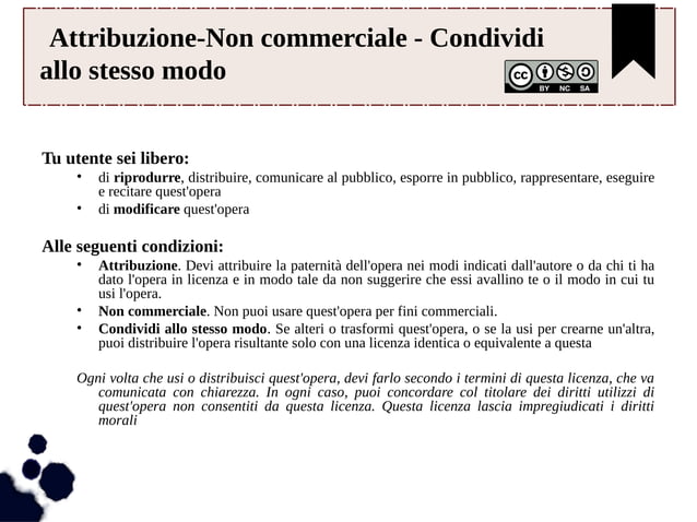 Le licenze Creative Commons | PPT