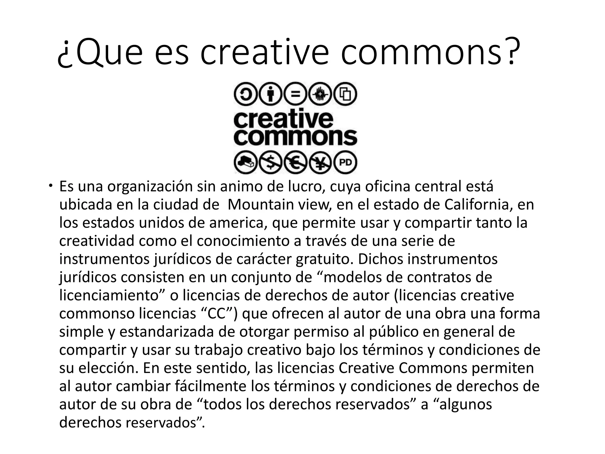 Creative commons | PPTX