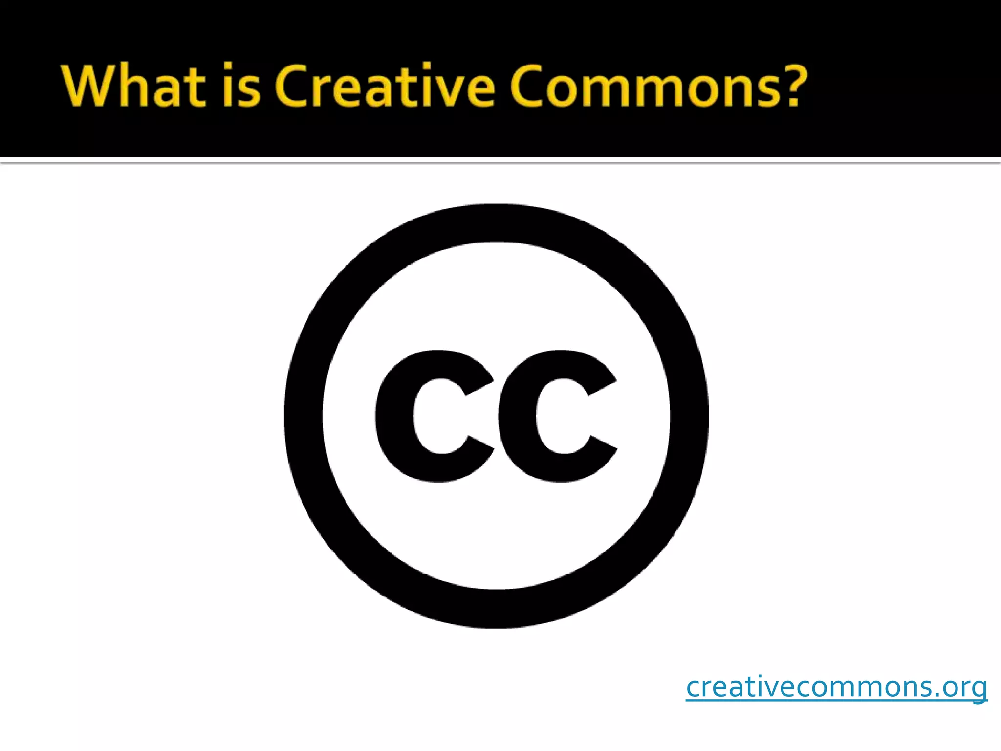 Creative Commons license basics | PPTX