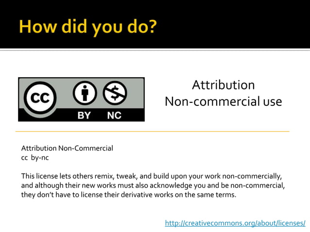 Creative Commons license basics | PPTX