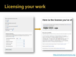 Creative Commons license basics | PPTX