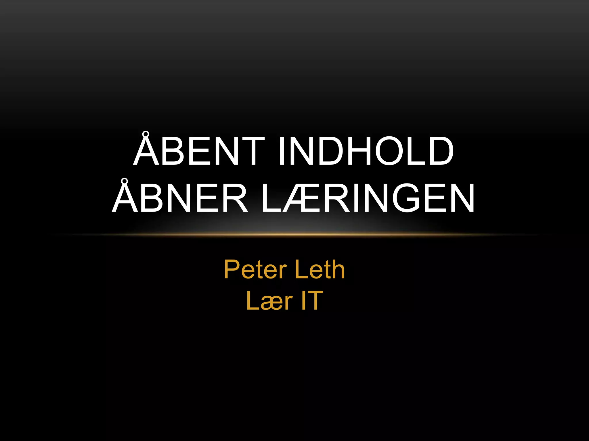 Creative commons peter leth | PPT