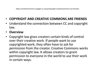 Creative commons-ppt draft. Only for Creative Commons licence testing ...