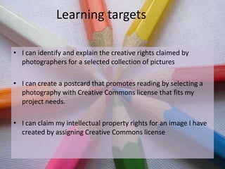 Creative commons and intellectual property | PPTX