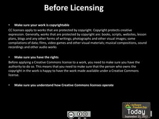 Creative commons and science education for audax computer science week ...