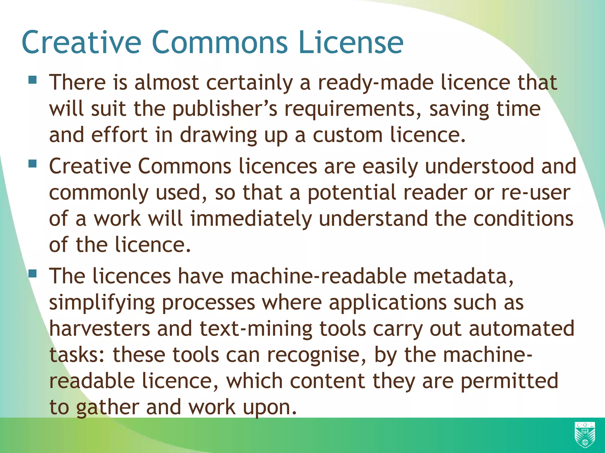 Creative commons licences | PPTX