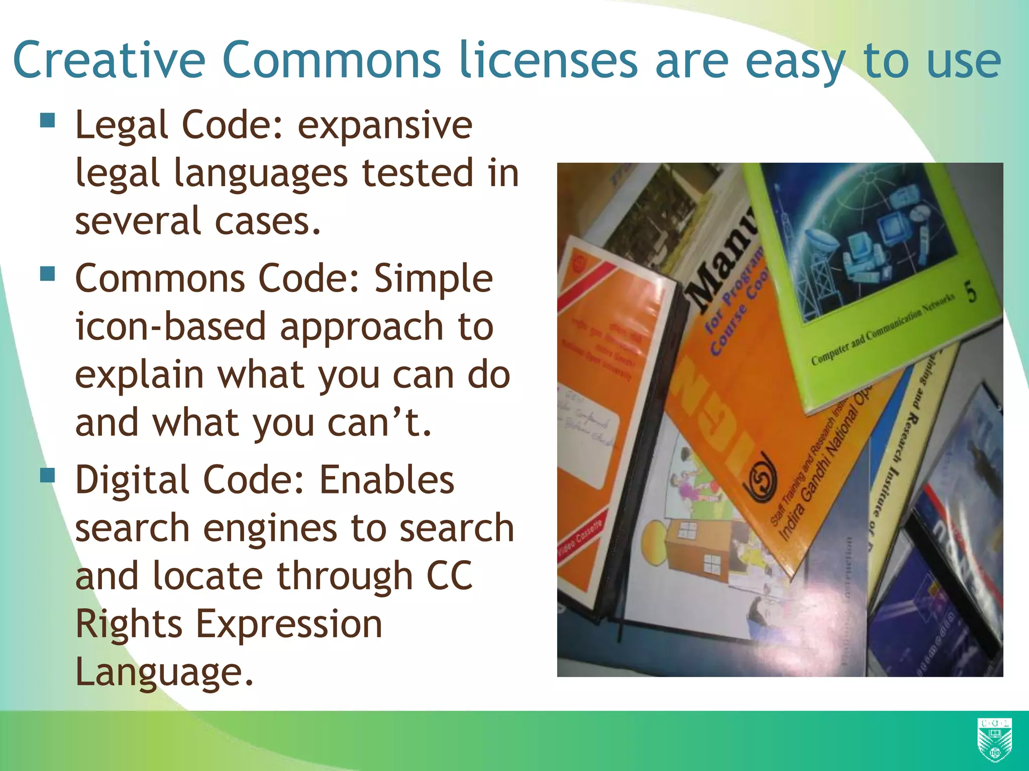 Creative commons licences | PPTX