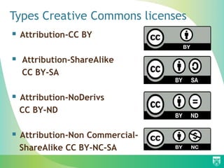Creative commons licences | PPTX