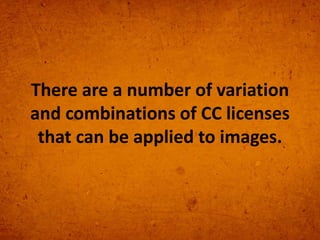 Creative commons licenses | PPTX