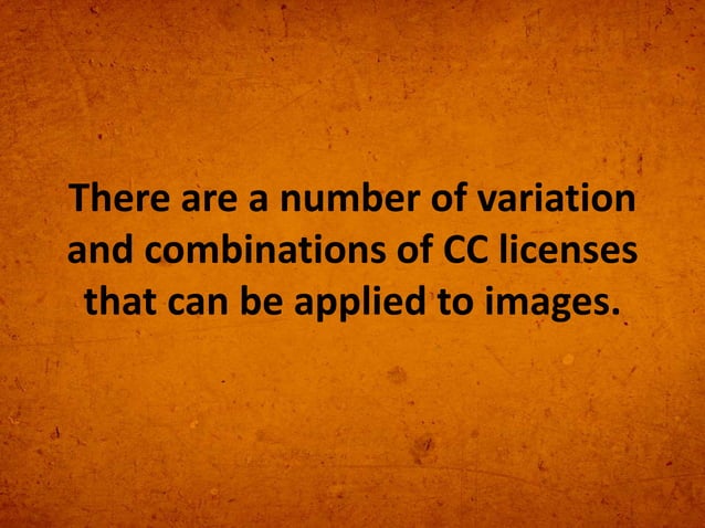 Creative commons licenses | PPTX