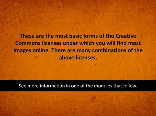 Creative commons licenses | PPTX