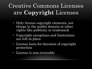 Creative commons licenses and legal tools | PPT
