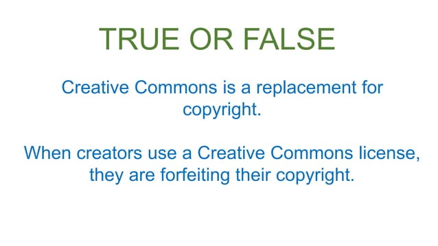Creative Commons Licensing | PPT