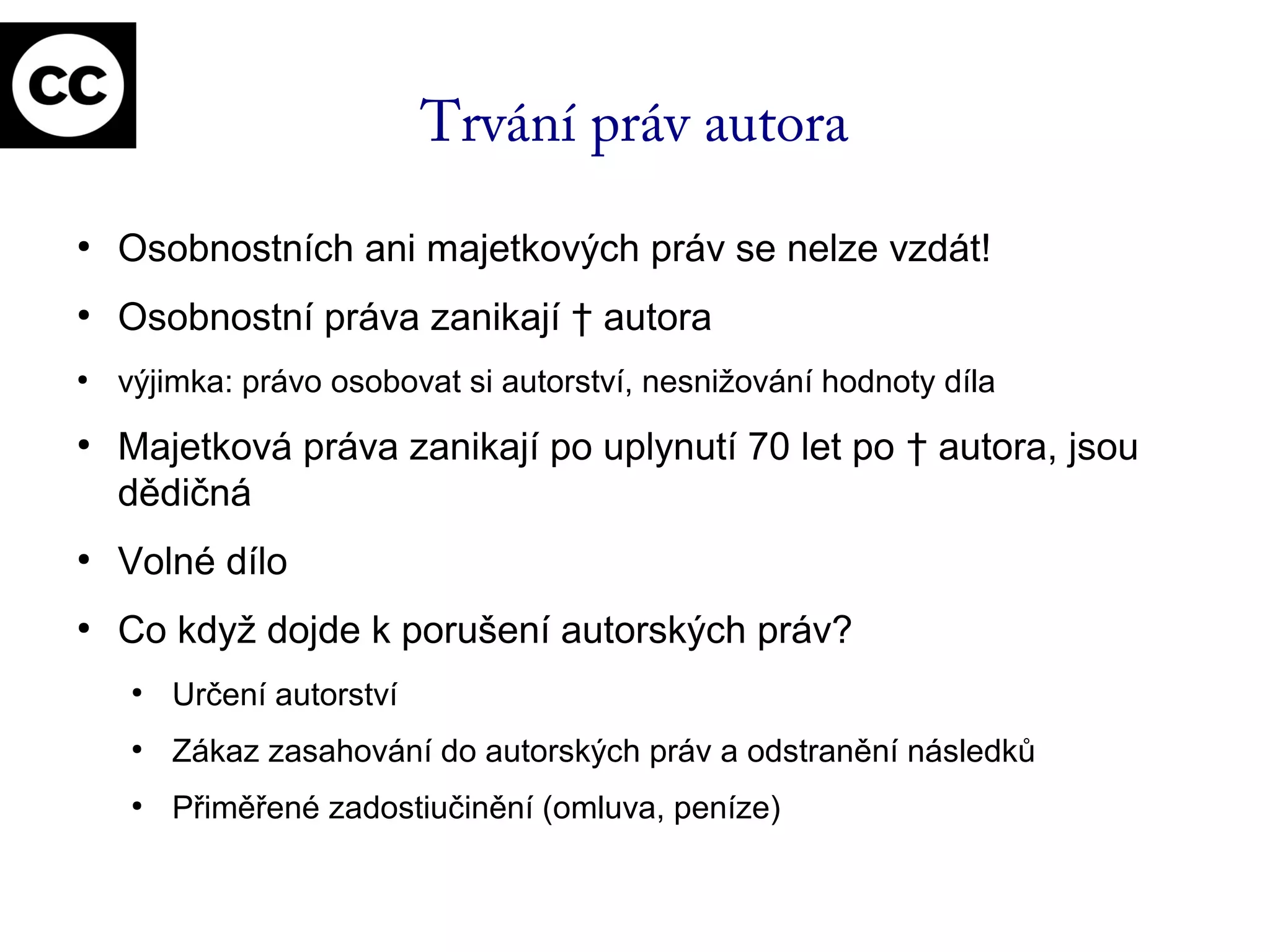 Jan Vobořil: Creative Commons | PPT