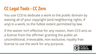 Creative commons, the 5 rs, and oer | PPTX
